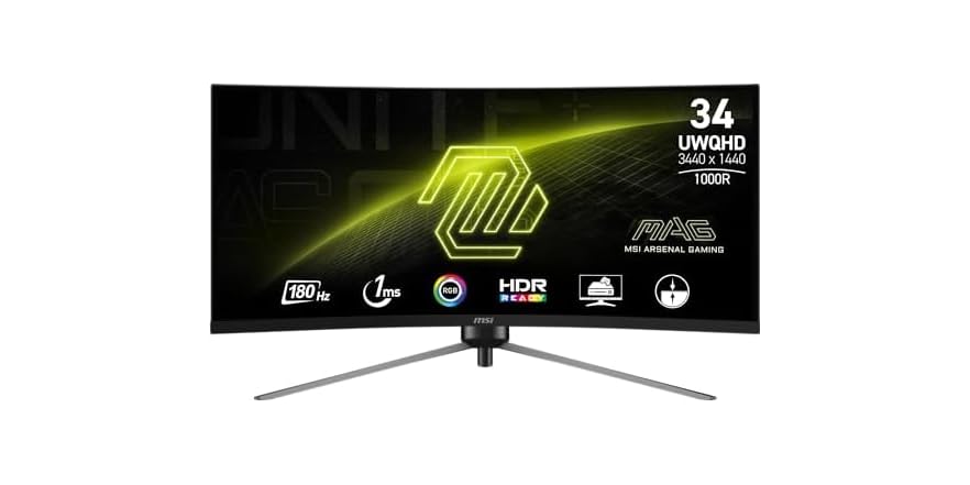 MSI 34" UWQHD Curved Gaming Monitor | MAG345CQR