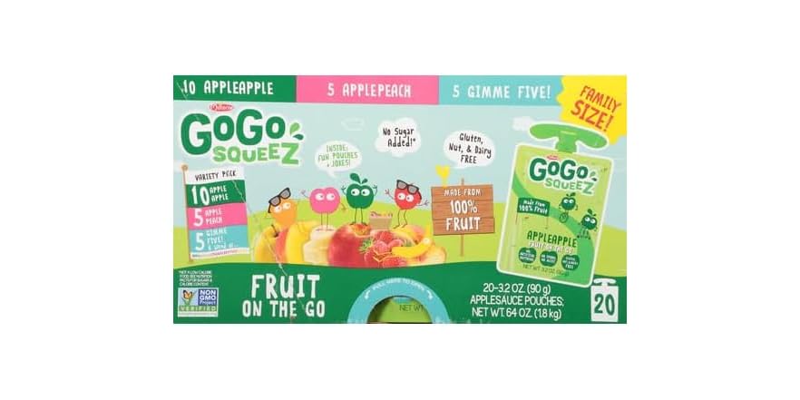 GoGo squeeZ Fruit on the Go Variety Pack