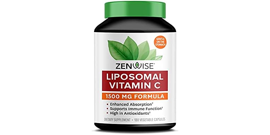 Zenwise Vitamin C, 1000 MG, 180 Capsules