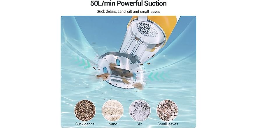 Rock and Rocker Cordless Rechargeable Pool Vacuum Cleaner