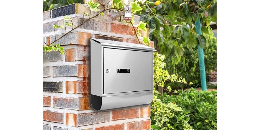 Indoor/Outdoor Wall Mount Locking Mailbox