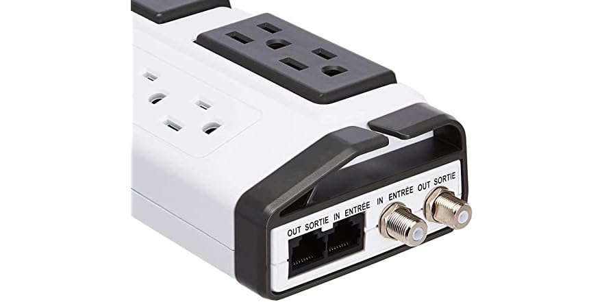 AmazonBasics Rotating 9-Outlet Surge Protector Power Strip