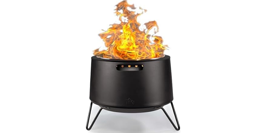 TIKI 20-Inch Smokeless Social Fire Pit,