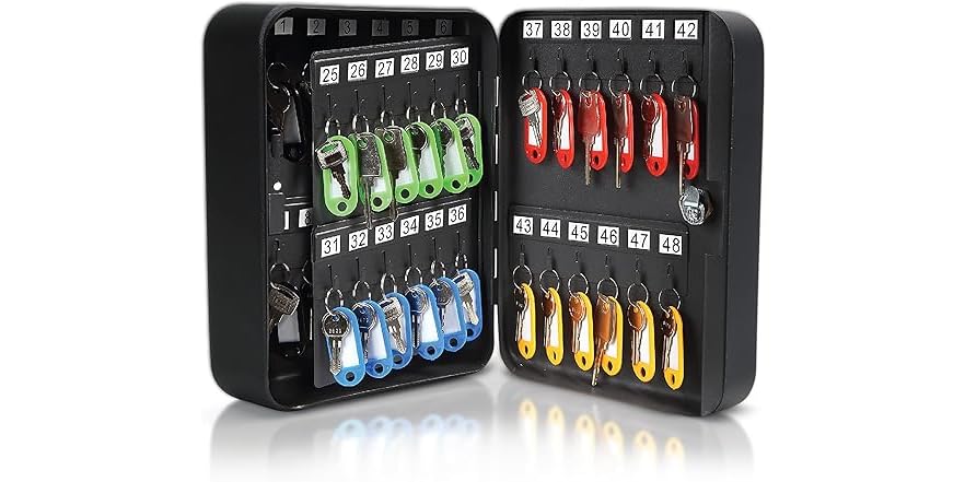 Honeywell - 48 Hooks Small Key Box for Office or Home
