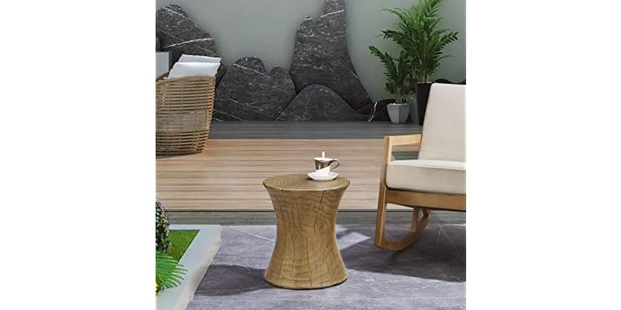 Ball & Cast Wood Stump End Table Natural