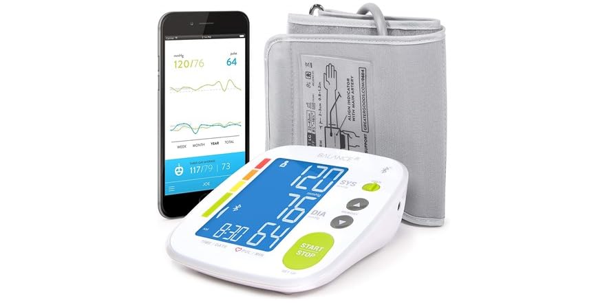 Bluetooth Blood Pressure Monitor Cuff by GreaterGoods