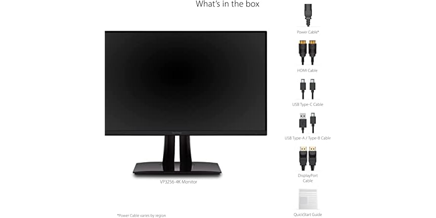 ViewSonic VP3256-4K 32 Inch Premium IPS 4K Ergonomic Monitor