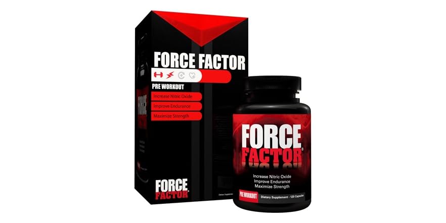 Force Factor Pre-Workout, 120 Count