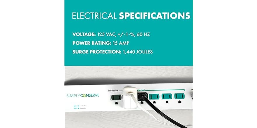 Simply Conserve Power Strip