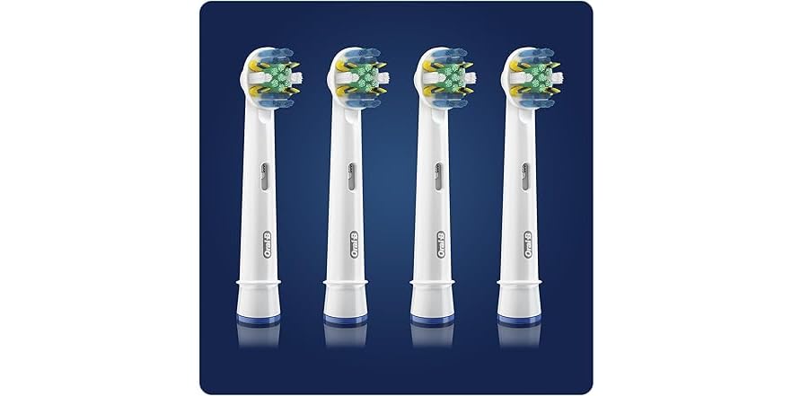 2-Pk Oral B Floss Action Replacement Heads, 4 Ct