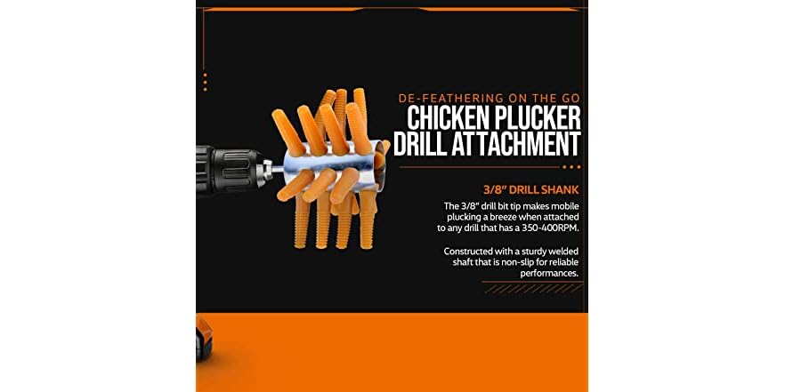 SuperHandy Chicken Plucker Drill Attachment