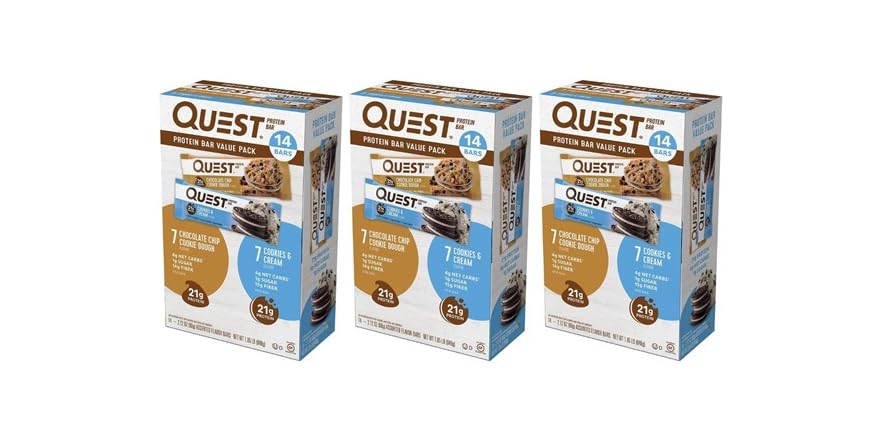 Quest Protein Bar, Variety Pack 14 ct. (Pack of 3)