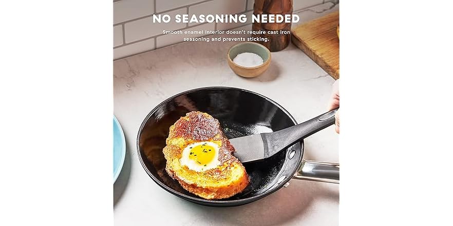 DASH Delish 8" Lightweight Cast Iron Pan