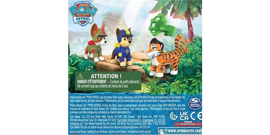 Paw Patrol: Jungle Pups Chase, Tracker & Tiger Action Figures