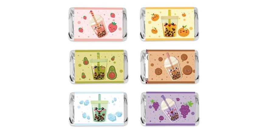 Bubble Tea Candy Wrappers 54ct