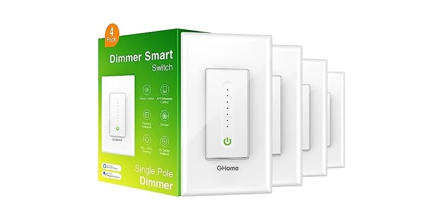 GHome Smart Dimmer Switch (4 Pack)