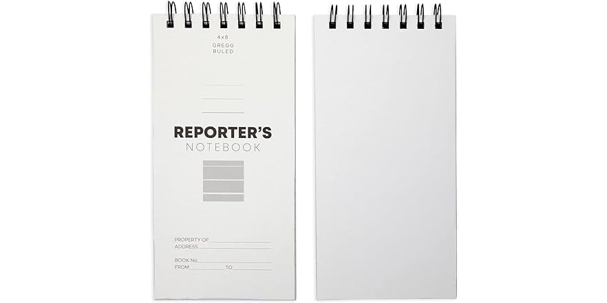 12Pack Spiral Reporters Notebooks