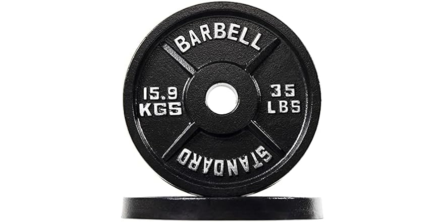 Signature Fitness 35LB Cast Iron Plate Set