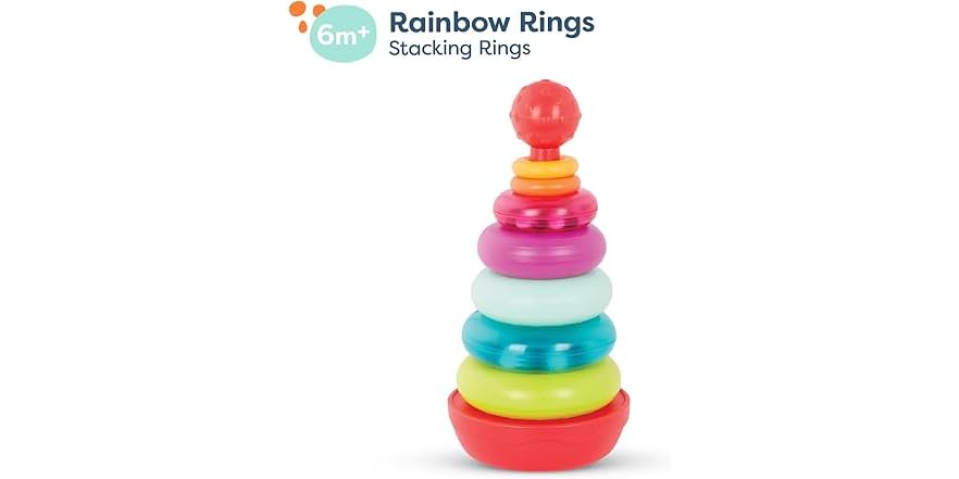 B. toys Baby Stacking Rings Rainbow