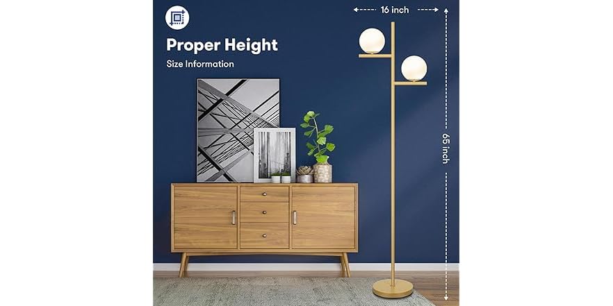 Verron Mid Century Floor Lamp