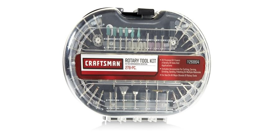Craftsman 278-Piece Rotary Tool Accessory Kit
