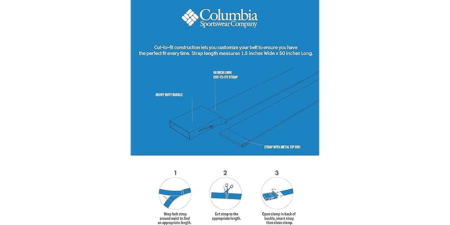 Columbia Web Belt-Plaque Buckle