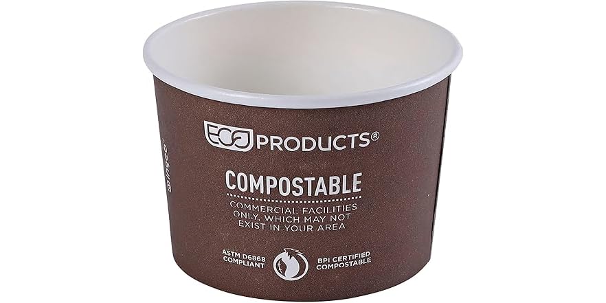 ECO PRODUCTS Compostable 8oz Lined Paper