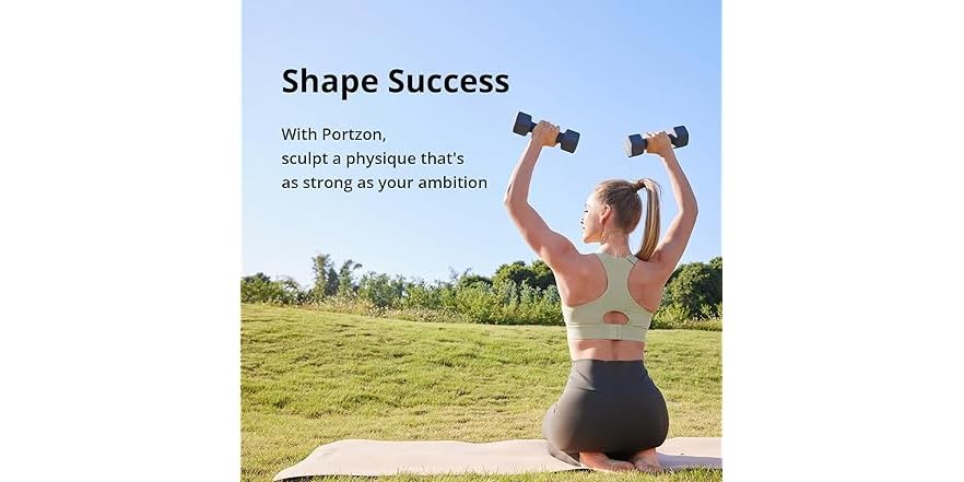 Portzon Weights Dumbbells Pair 6-Pound