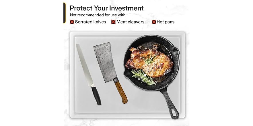 Thirteen Chefs Plastic Cutting Board