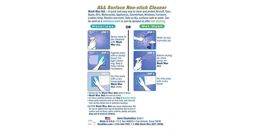 Aero Cosmetics Wet or Waterless Car Wash Wax Kit