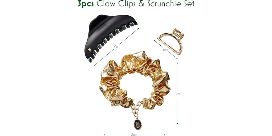 Conair Wicked 3PK Claw Clip & Scrunchie set