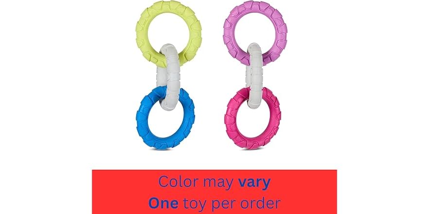 Bow Wow Pet Triple Rings Dog Toy – Vanilla