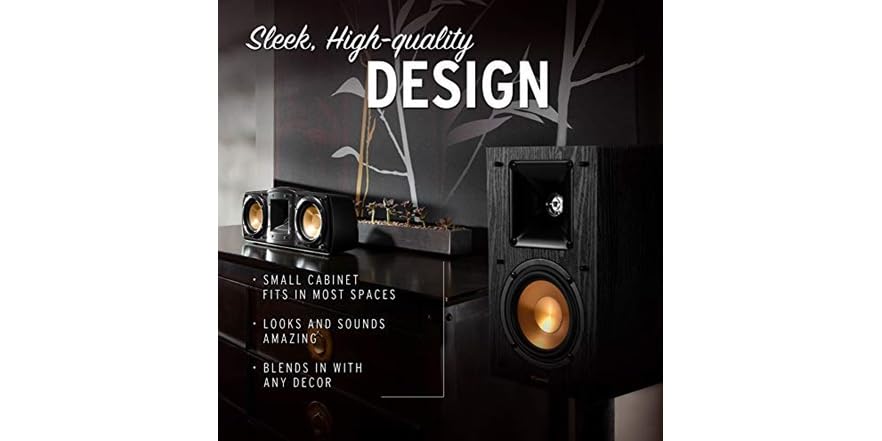 (Pair) Klipsch Synergy Black Label B-100 Bookshelf Speakers