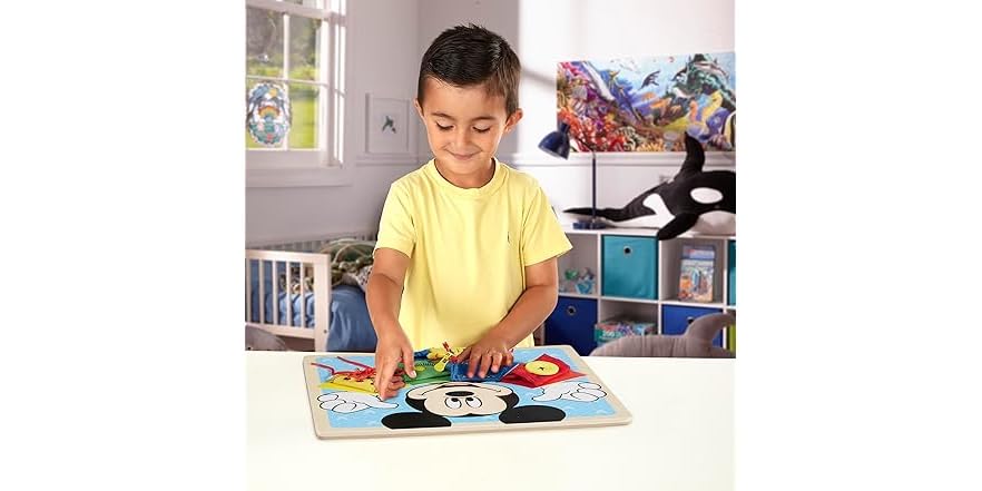 Mickey Mouse Wooden Basic Skills Board