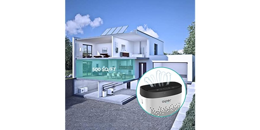 AIPER Air Purifier with H13 True HEPA Filter (Open Box)