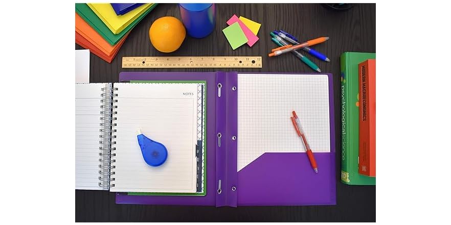 Smead Poly Folder 3-Pack Purple