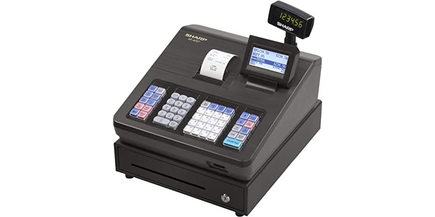 SHARP XEA207 Menu Cash Register Black (Open Box)