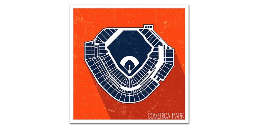 MLB Stadium Seating Map Poster, 2 Sizes