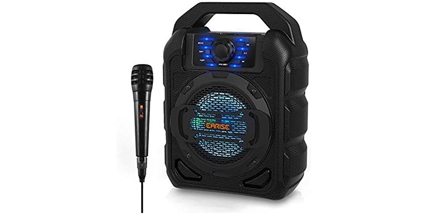 Earise T15 Portable PA System with Wired Mic