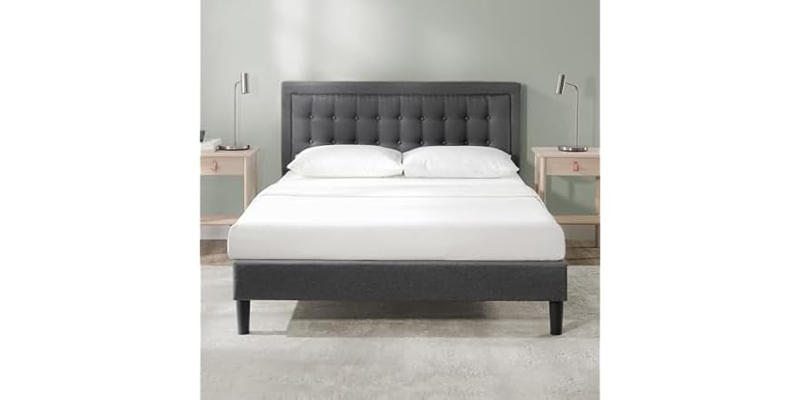 Zinus Dachelle King Upholstered Bed Frame