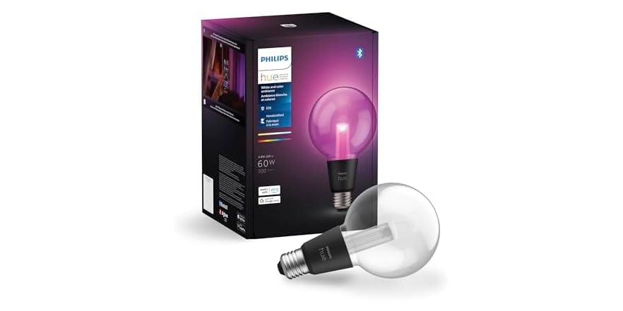 Philips Hue 577403 G30 Small Globe Smart LED Bulb