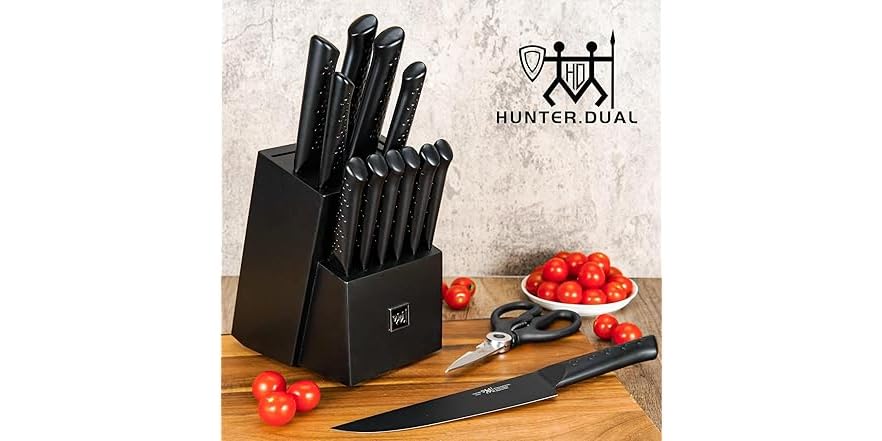 HUNTER.DUAL Knife Set with Block (Open Box)