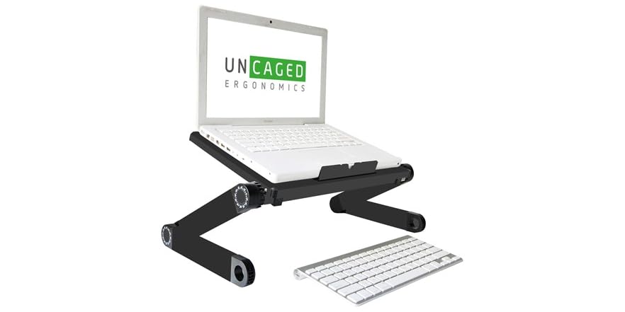 WorkEZ Light Laptop Stand Lap Desk Black
