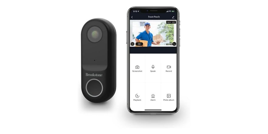 Brookstone WiFi Video Doorbell Camera