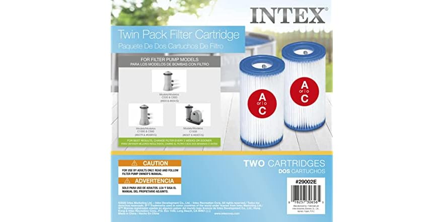 Intex Type A Filter Cartridge for Pools