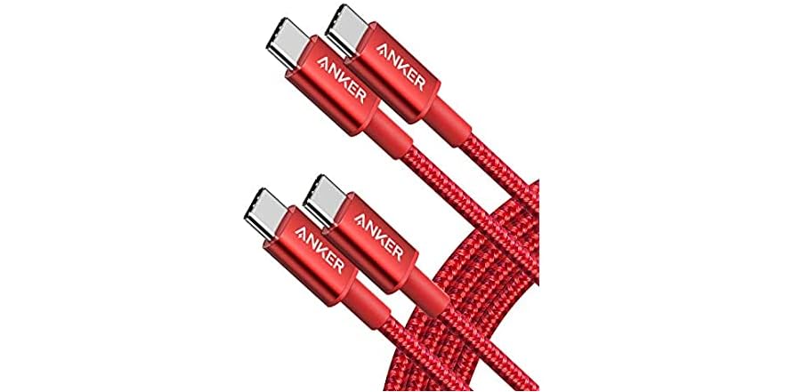 Anker B8753091 Anker 2 Pack New Nylon USB C to USB C Cable (Open Box)