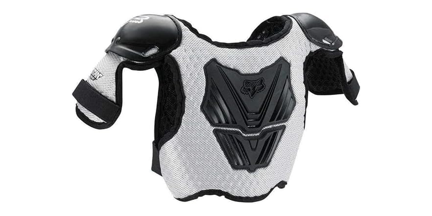 FOX TITAN KIDS ROOST DEFLECTOR BLACK/SILVER MD/LG AGES 6-9