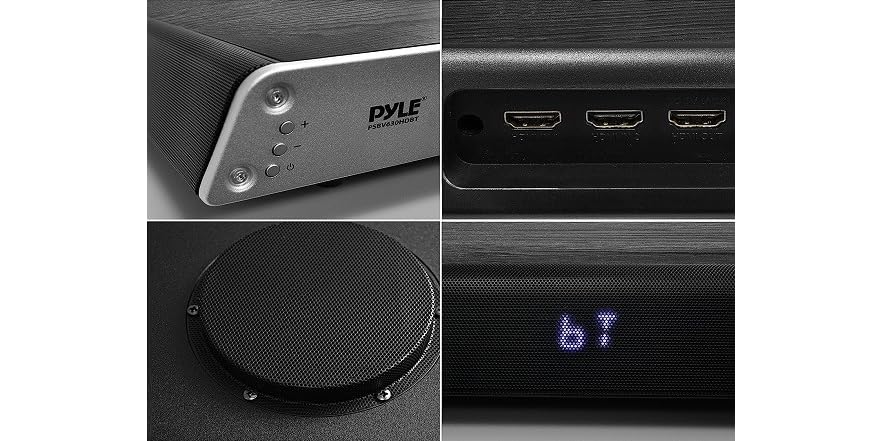 HD Sound Base: Dual Sub, HDMI+RCA Connctrs