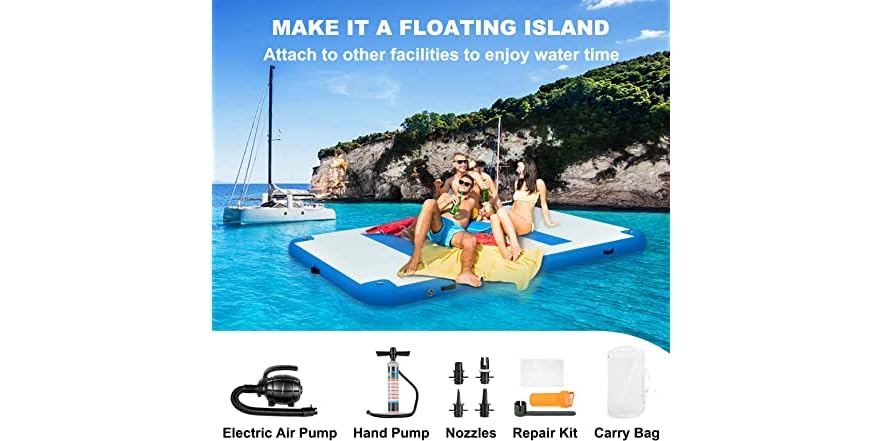 VEVOR Inflatable Dock Floating Platform