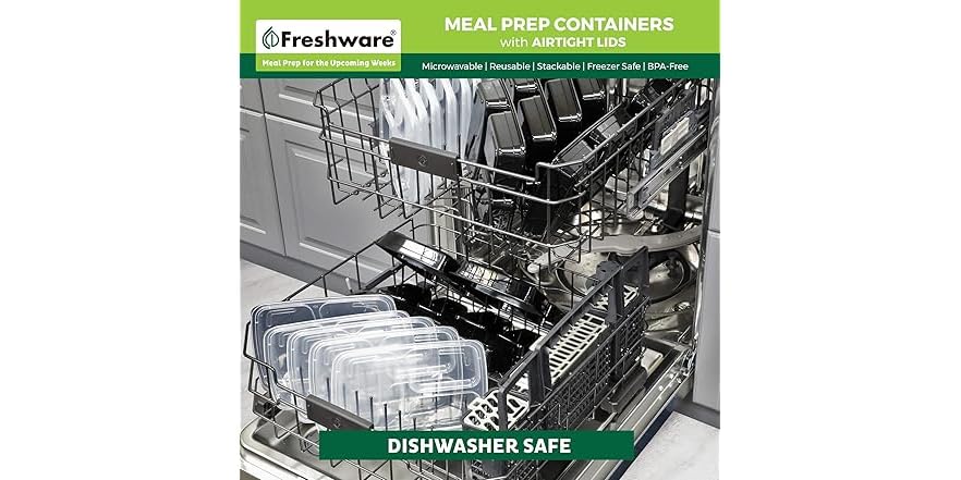 Freshware Meal Prep Containers [50 Pack]